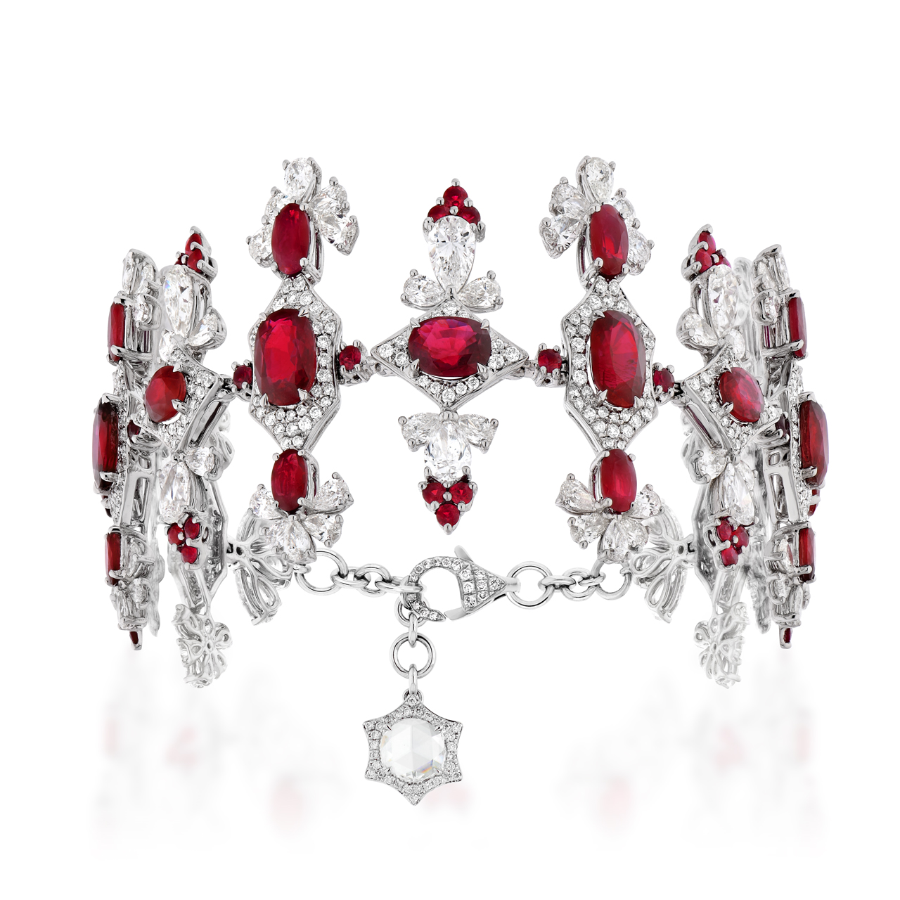Ruby & Diamond Bracelet - Lugano Diamonds