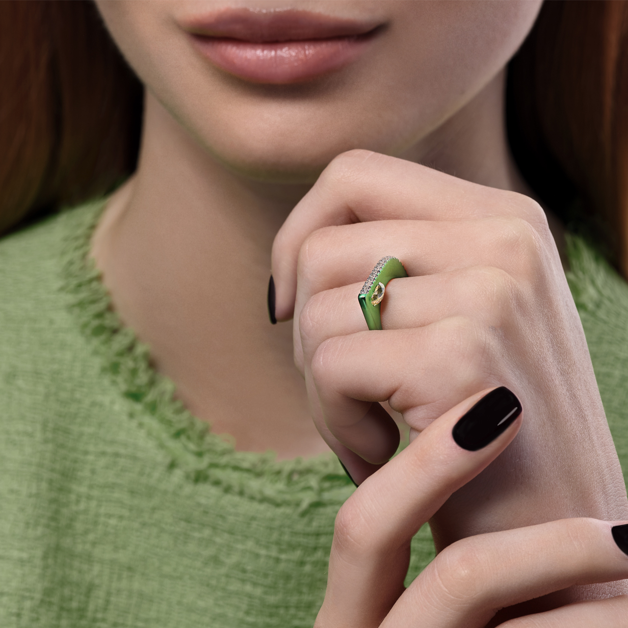 Geometric Design Ring - Lugano Diamonds