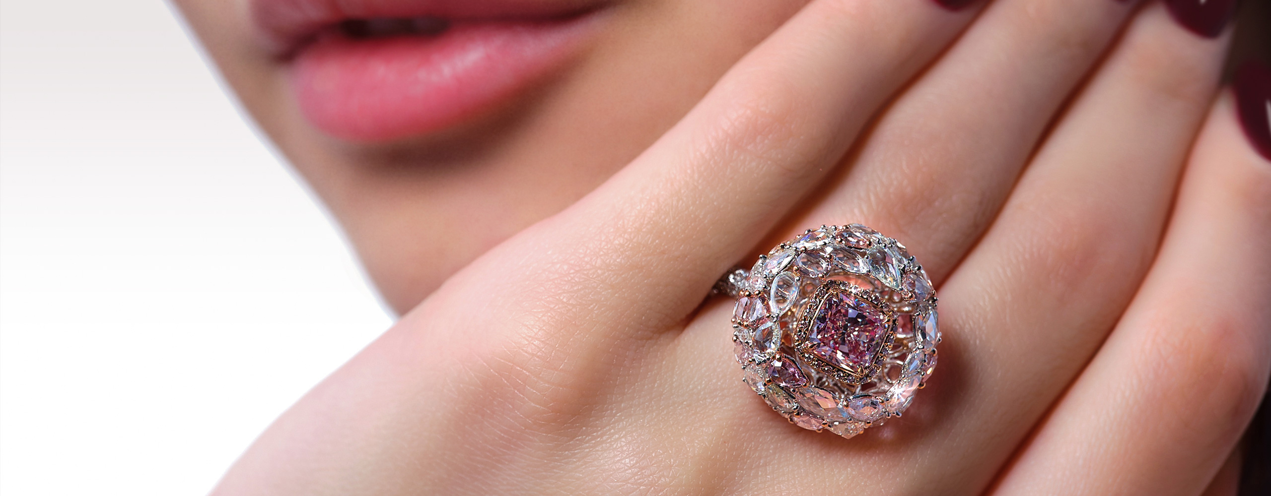 Pink Design Ring - Lugano Diamonds